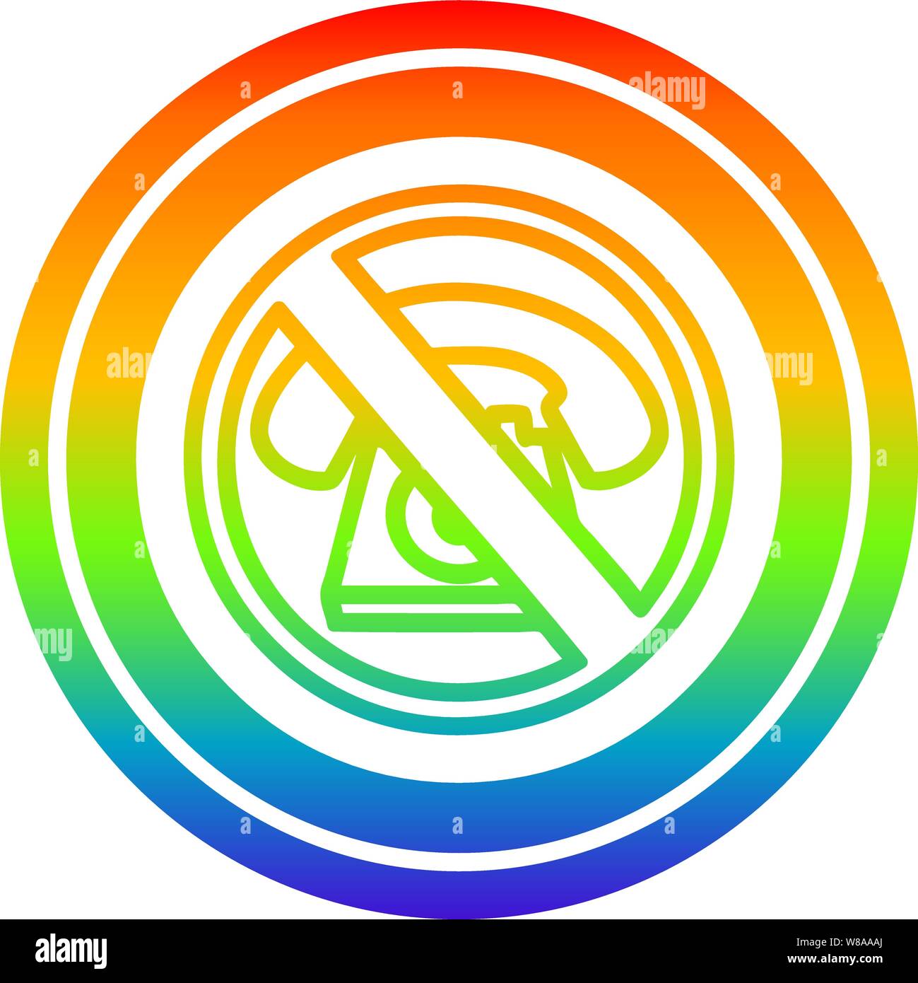 No cold calling sign Stock Vector Images - Alamy