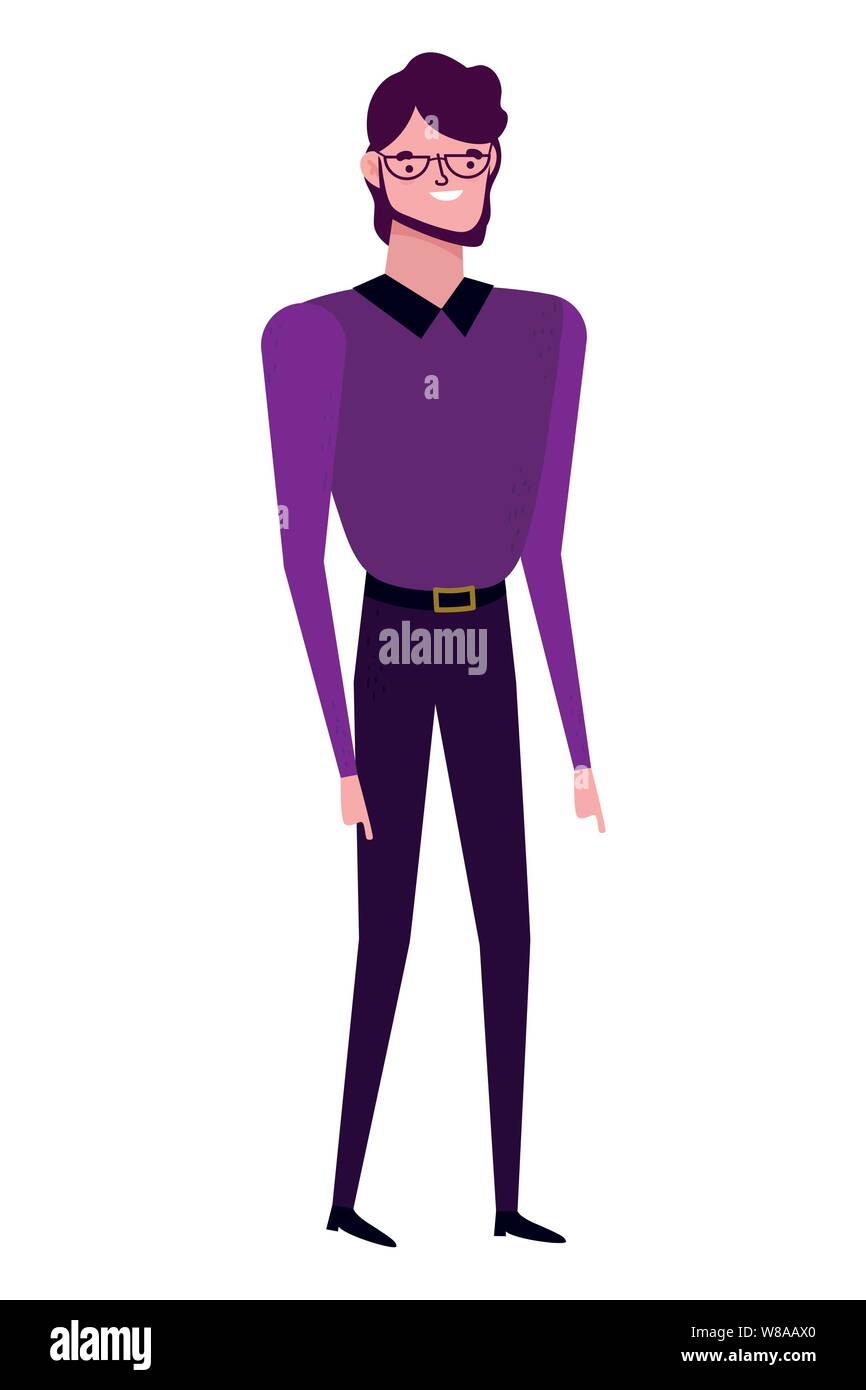 Avatar of a man design, Boy male person human and attractive theme ...