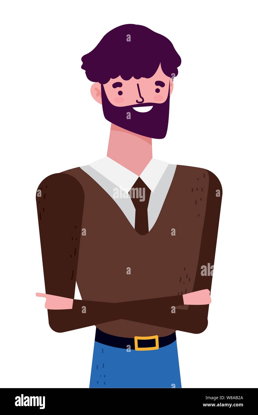 Avatar of a man design, Boy male person human and attractive theme ...