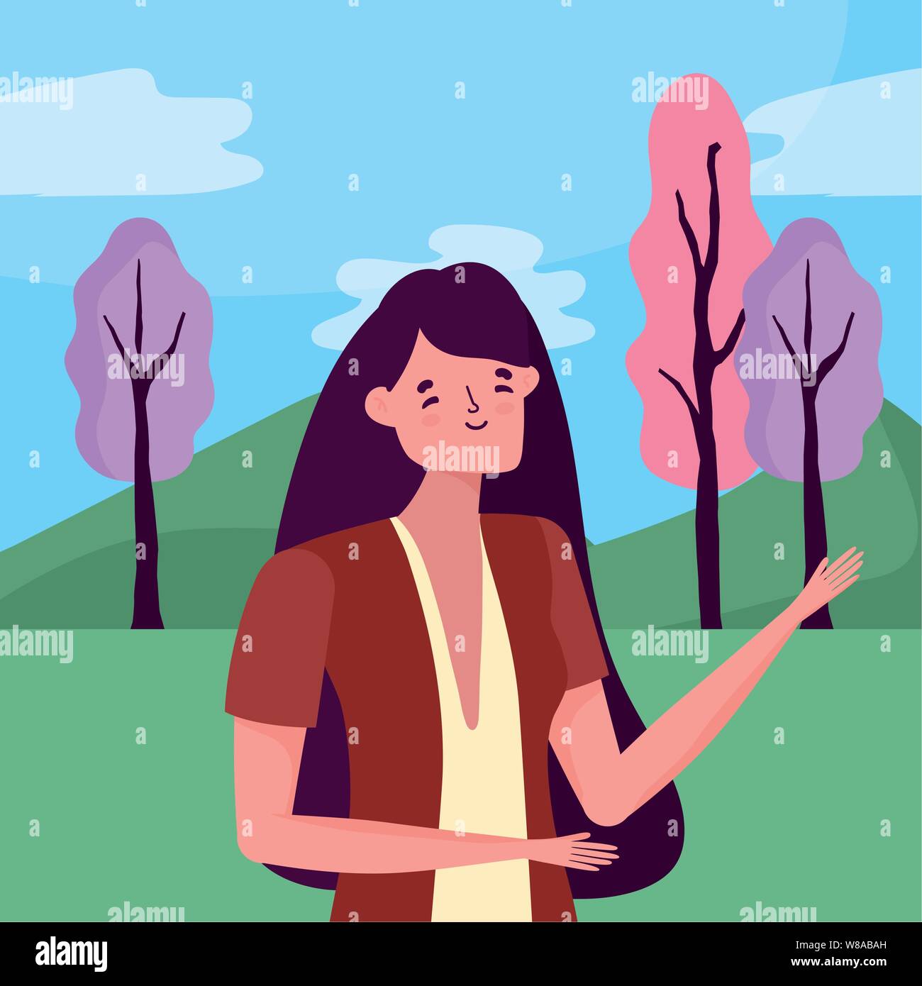 Avatar of a fashion woman design, Girl female person human and beauty ...