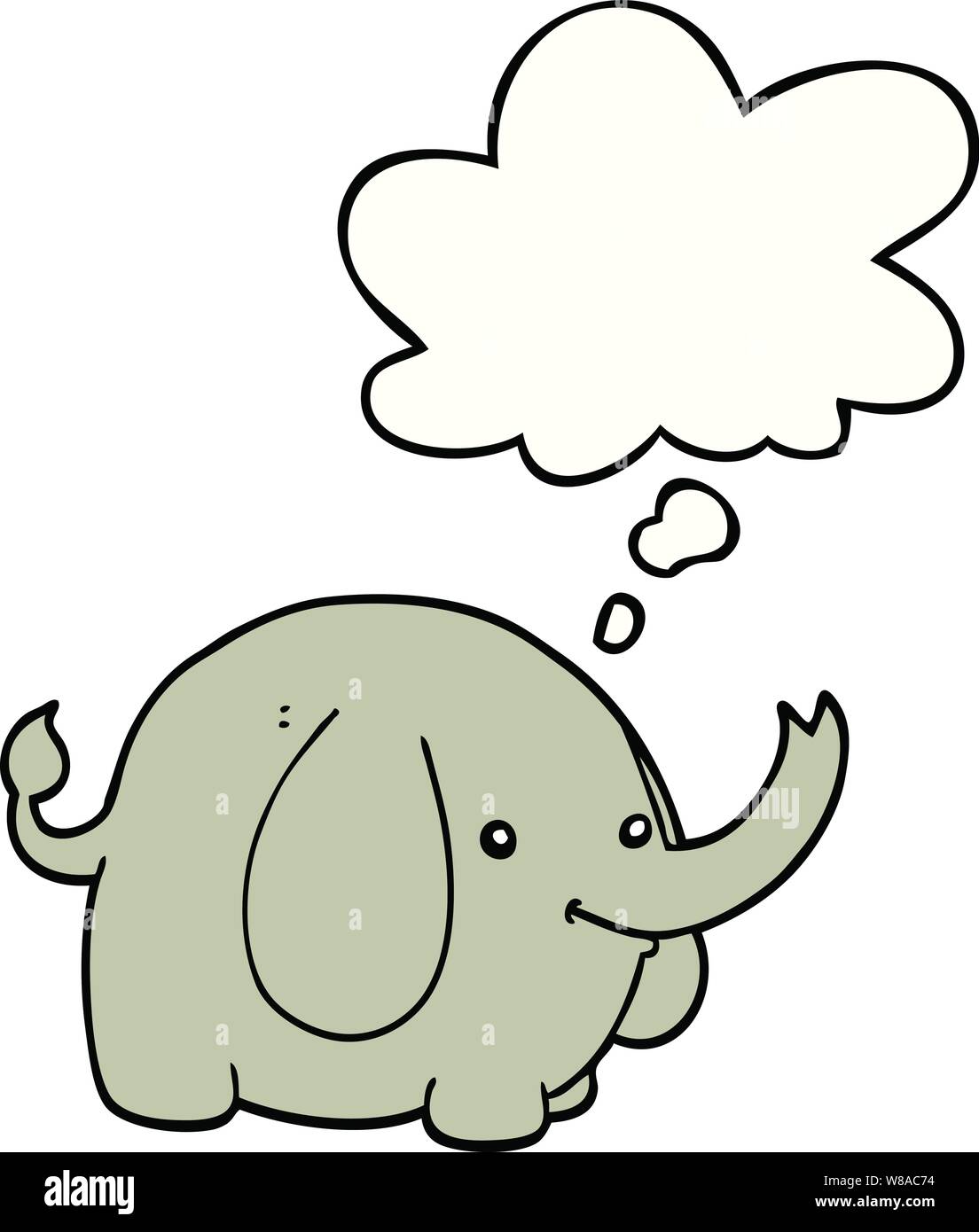 Thinking elephant Stock Vector Images - Alamy