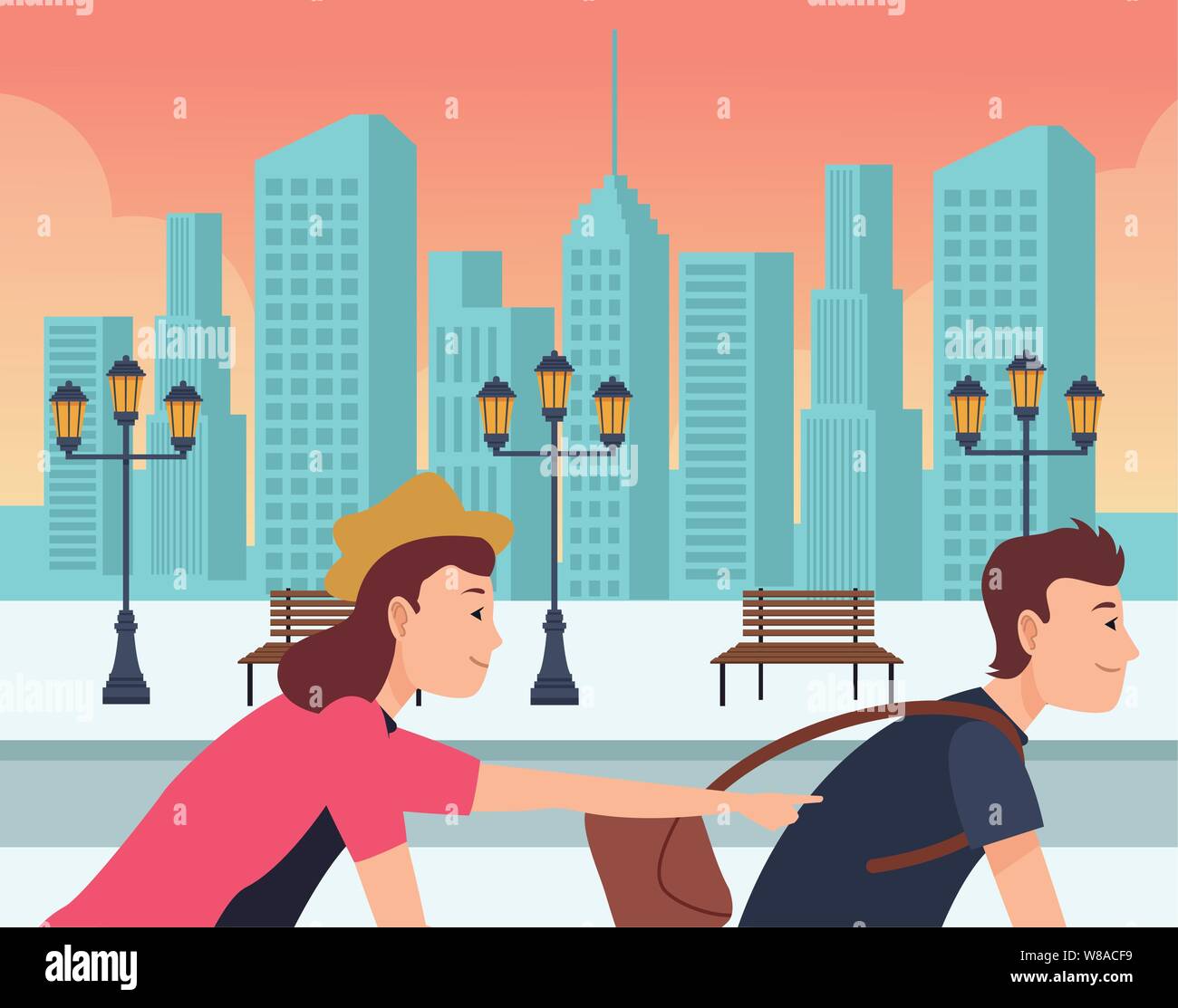 Young people riding bicycles cartoon Stock Vector Image & Art - Alamy