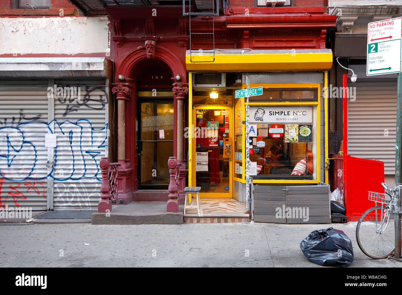 Simple NYC, 109 Eldridge Street, New York, NY. exterior storefront of a ...