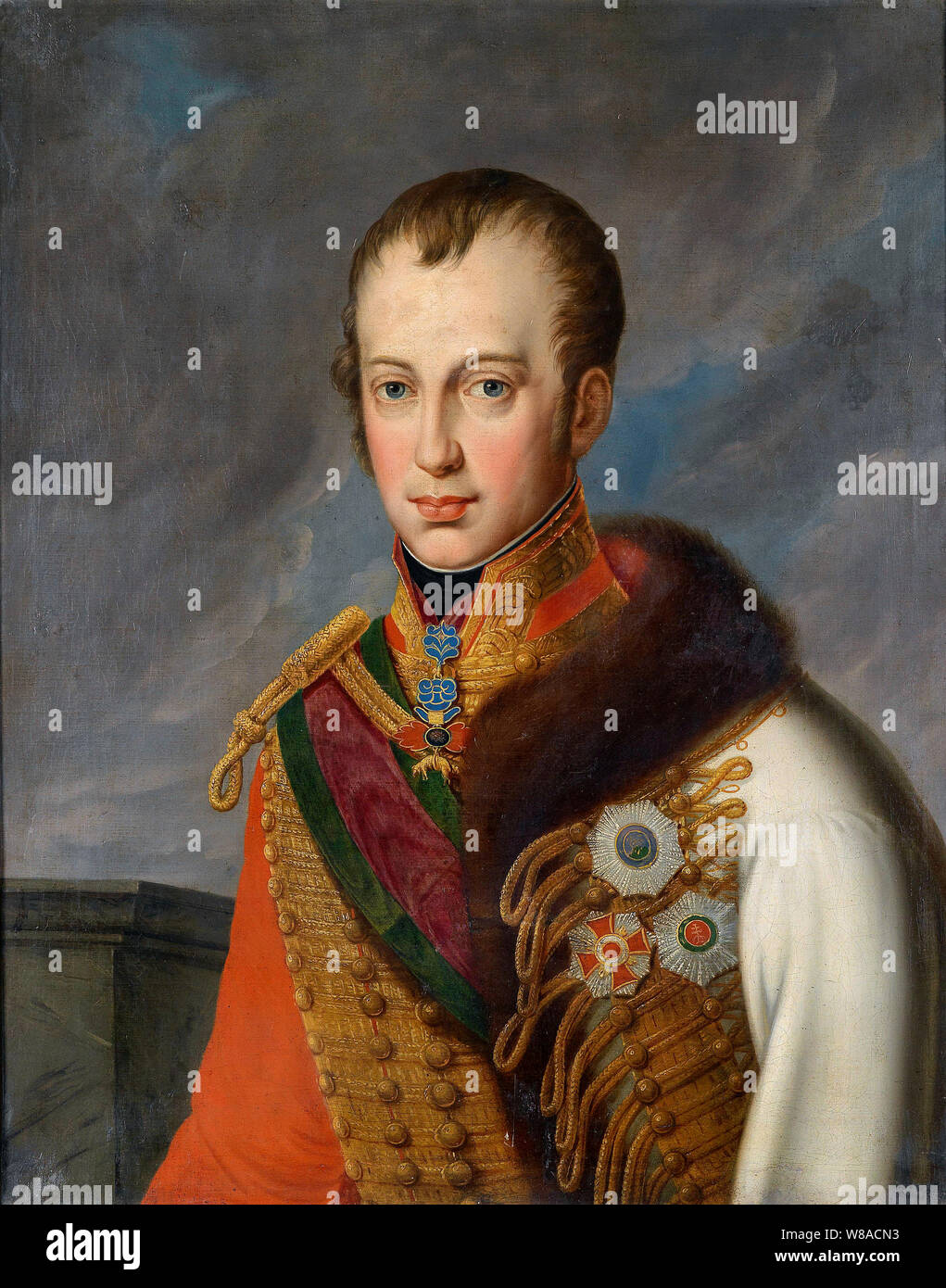 Portrait of Ferdinand I of Austria (1793-1875), circa 1830 Stock Photo ...