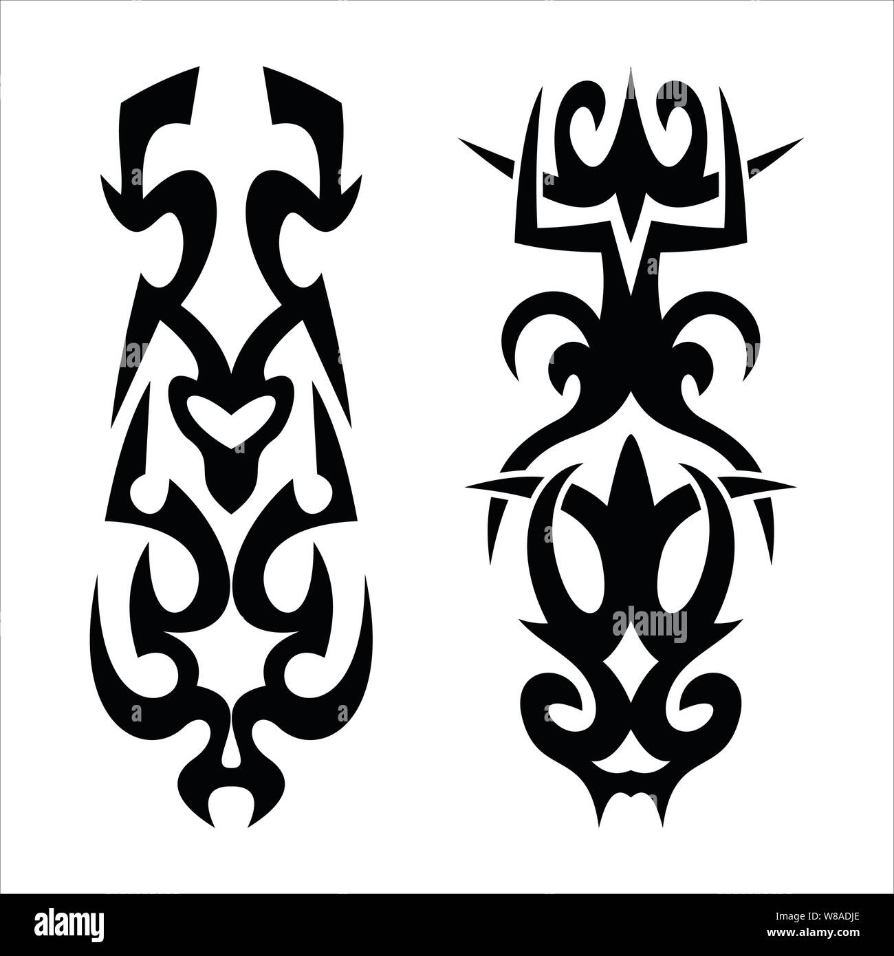 Maori tatoo vector Black and White Stock Photos & Images - Alamy