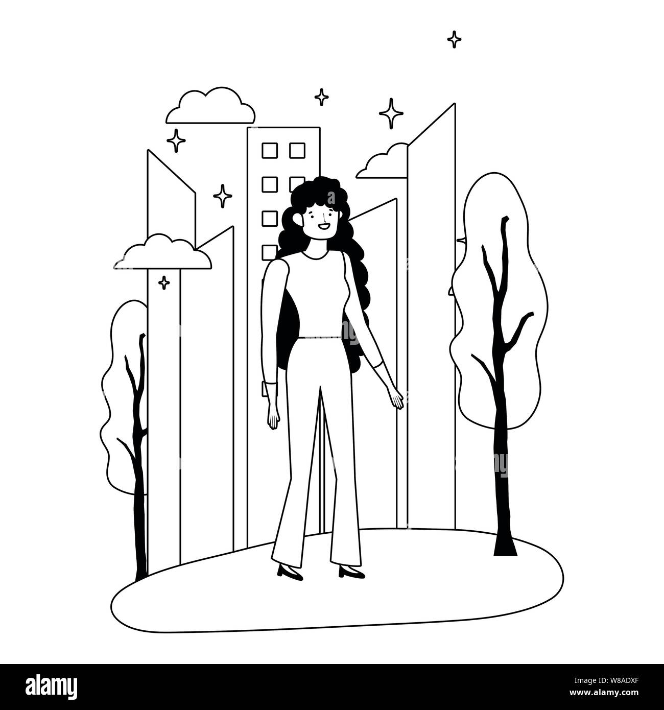 Avatar of a fashion woman design, Girl female person human and beauty ...