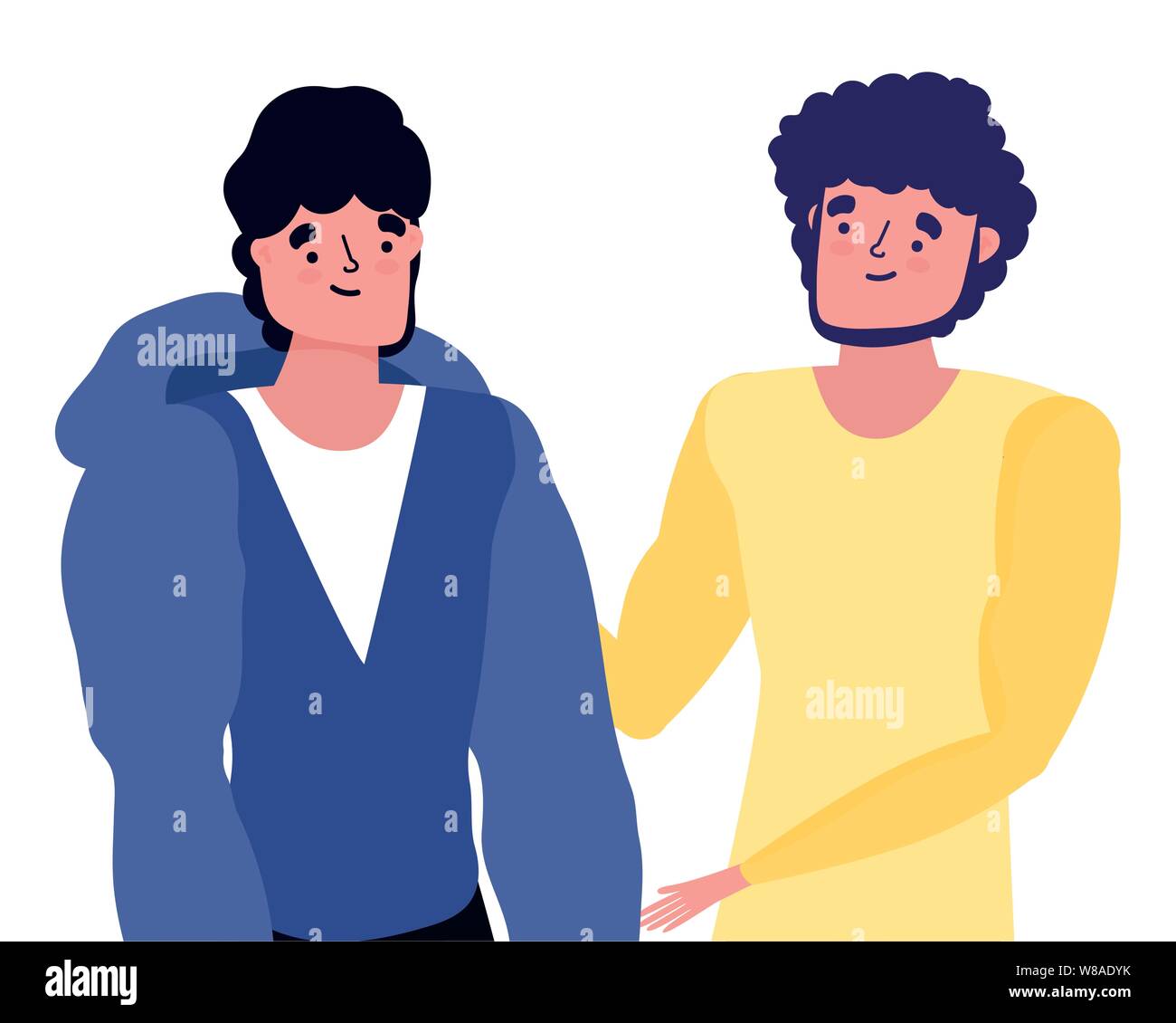 Avatar men design, Boys males friends person and human theme Vector ...