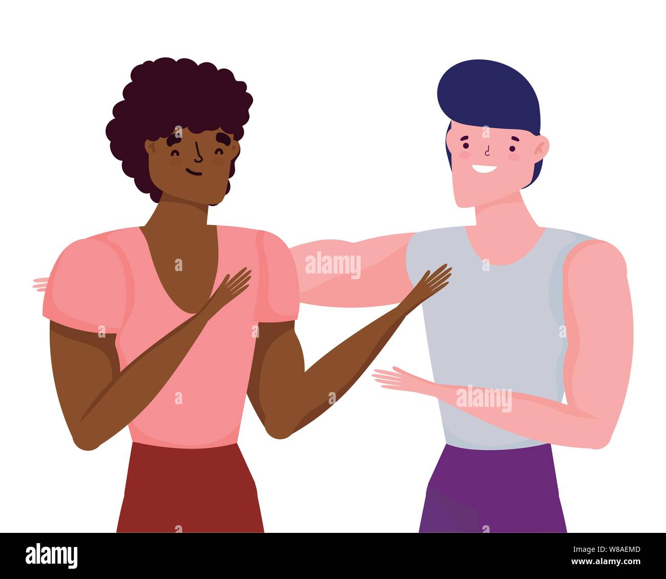 Avatar men design, Boys males friends person and human theme Vector ...