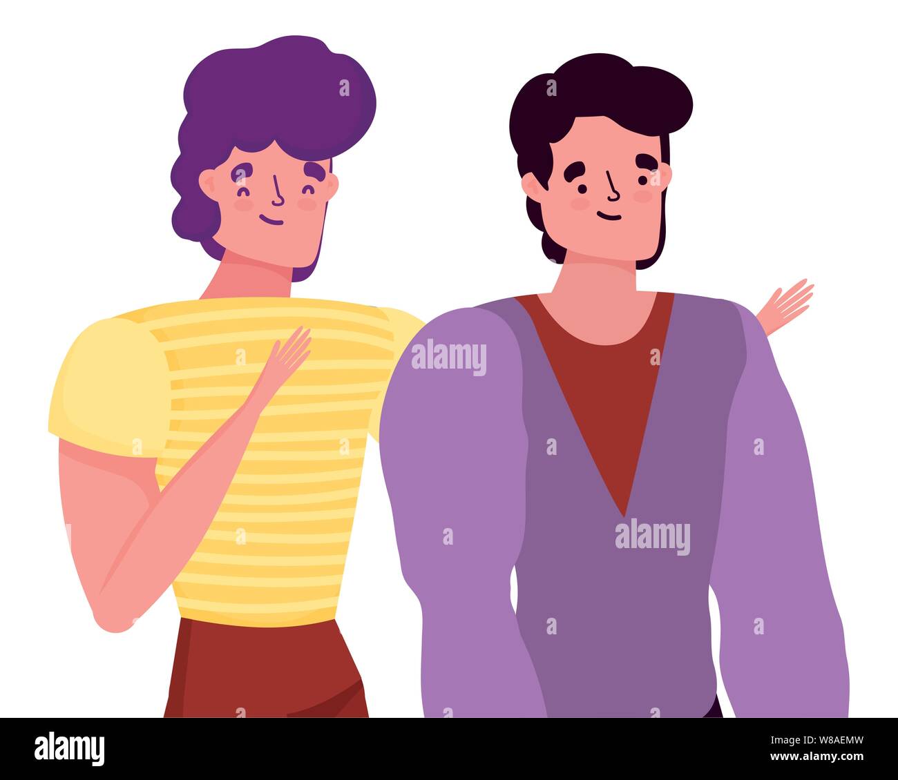 Avatar men design, Boys males friends person and human theme Vector ...