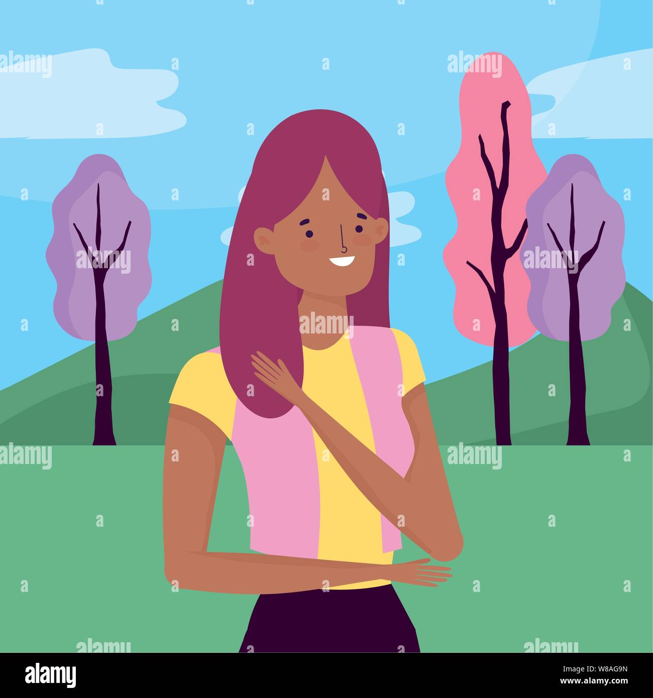 Avatar of a fashion woman design, Girl female person human and beauty ...