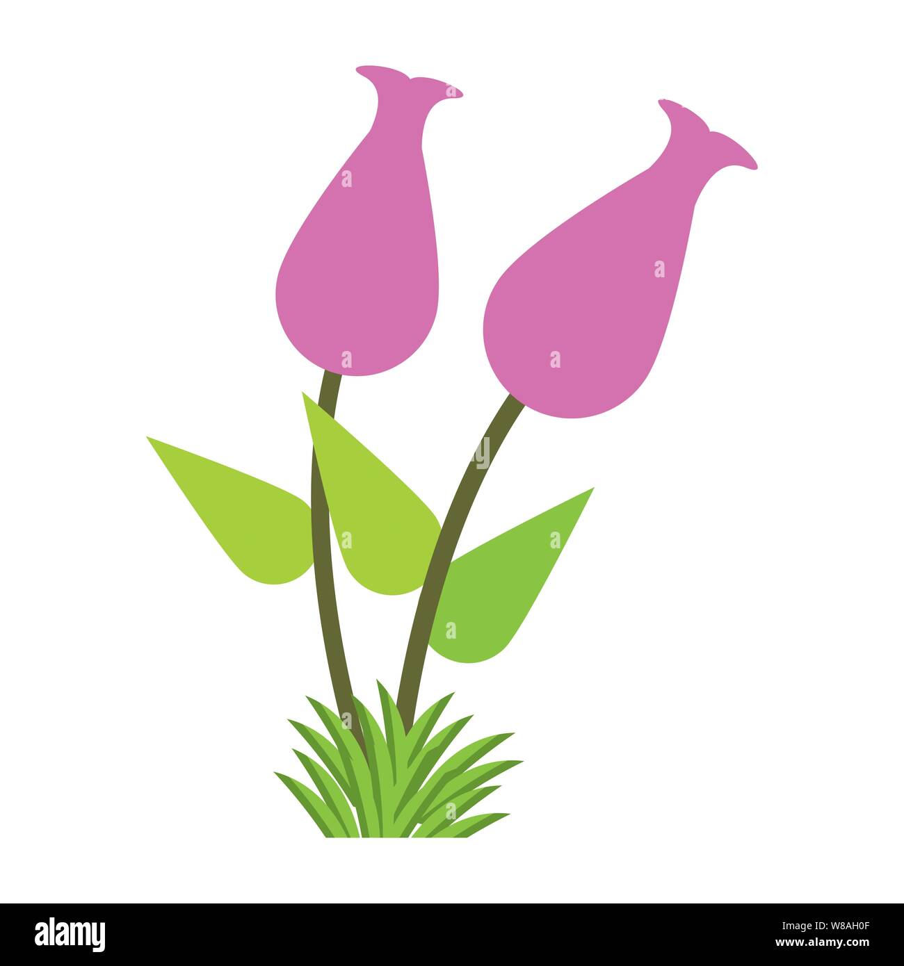 flowers tropical spring floral cartoon Stock Vector Image & Art - Alamy