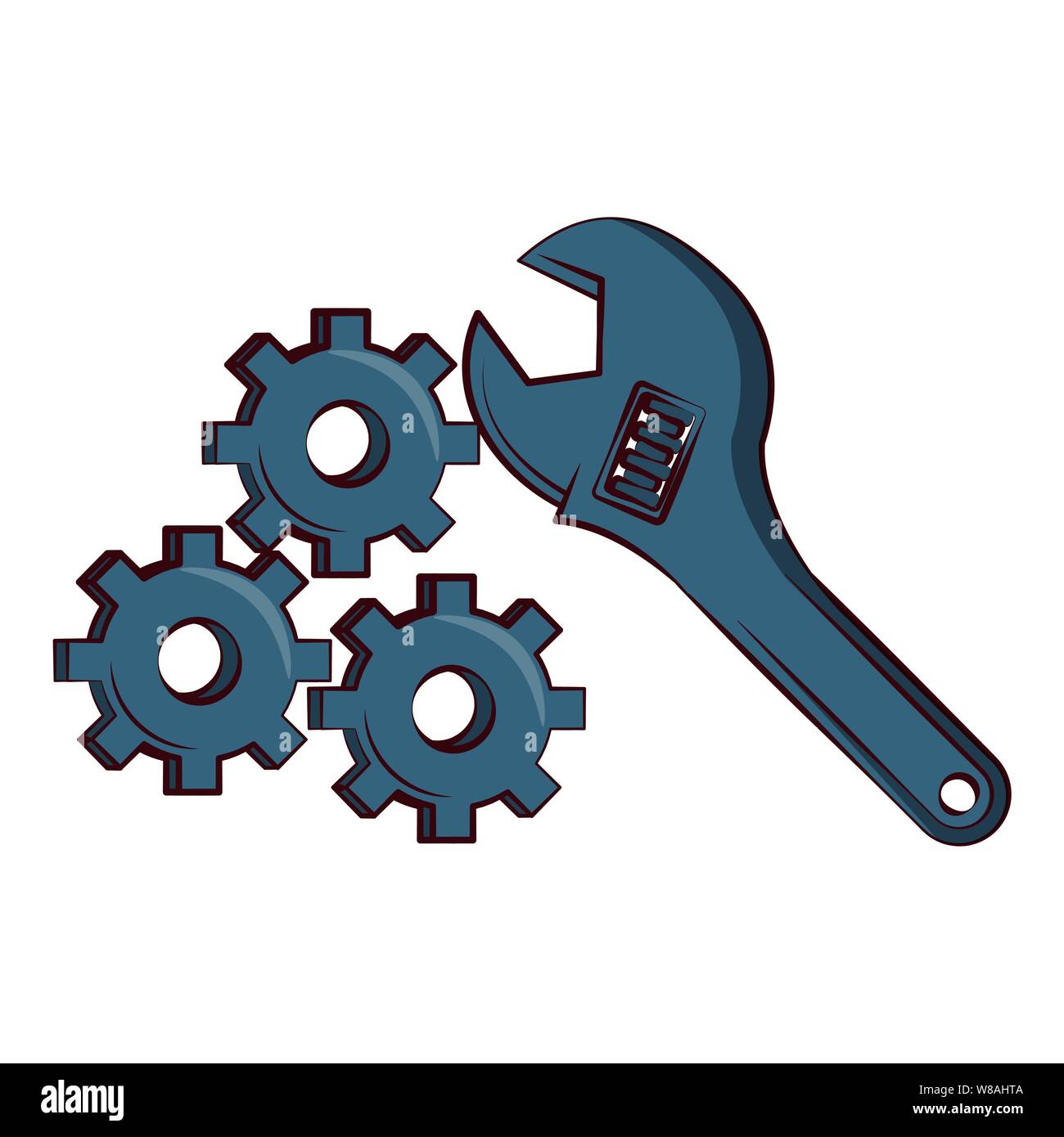 engineering construction factory industry cartoon Stock Vector Image ...