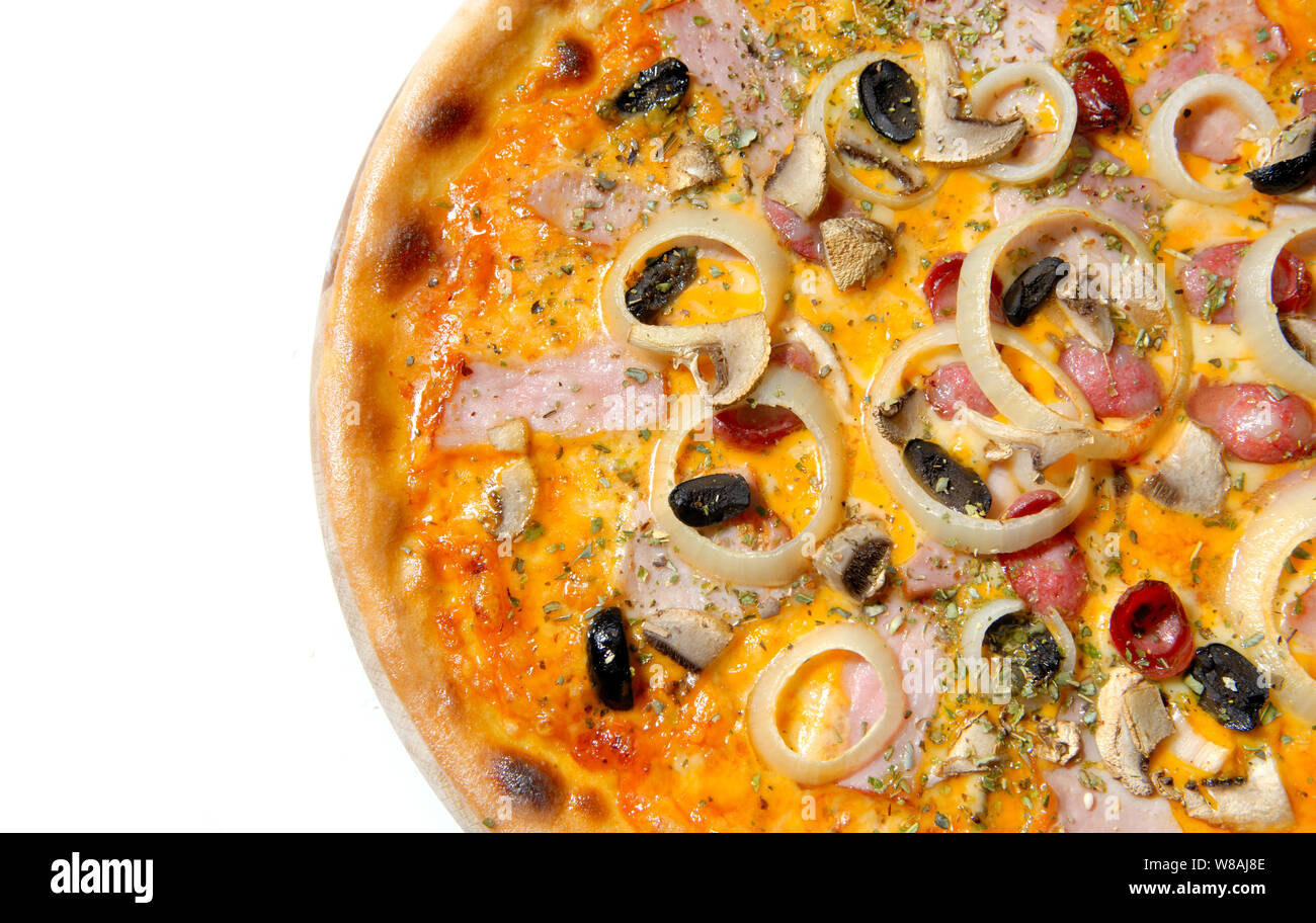 Delicious hot pizza Stock Photo - Alamy