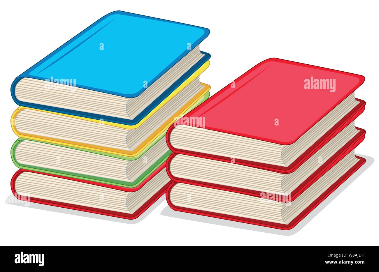 Pile of books image Stock Vector Images - Alamy