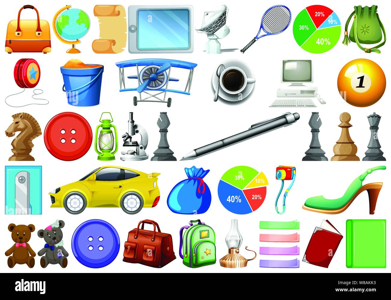 Assorted equipment Stock Vector Images - Alamy