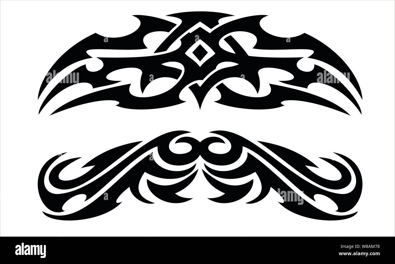vector tribal tattoo design, eps 10 Stock Vector Image & Art - Alamy