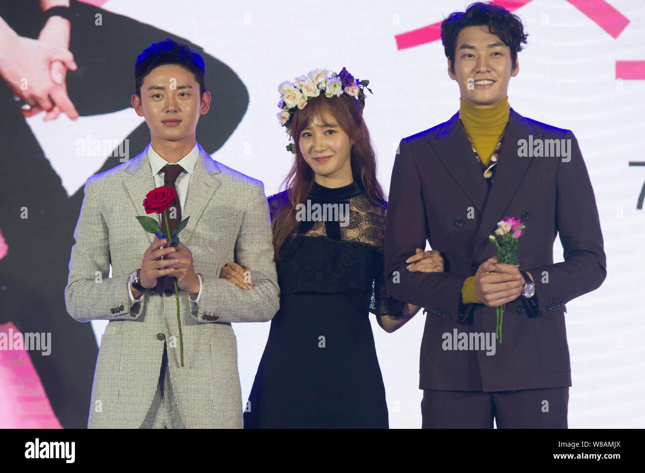 (From left) South Korean actor Lee Ji-hoon, singer and actress Kwon Yu ...