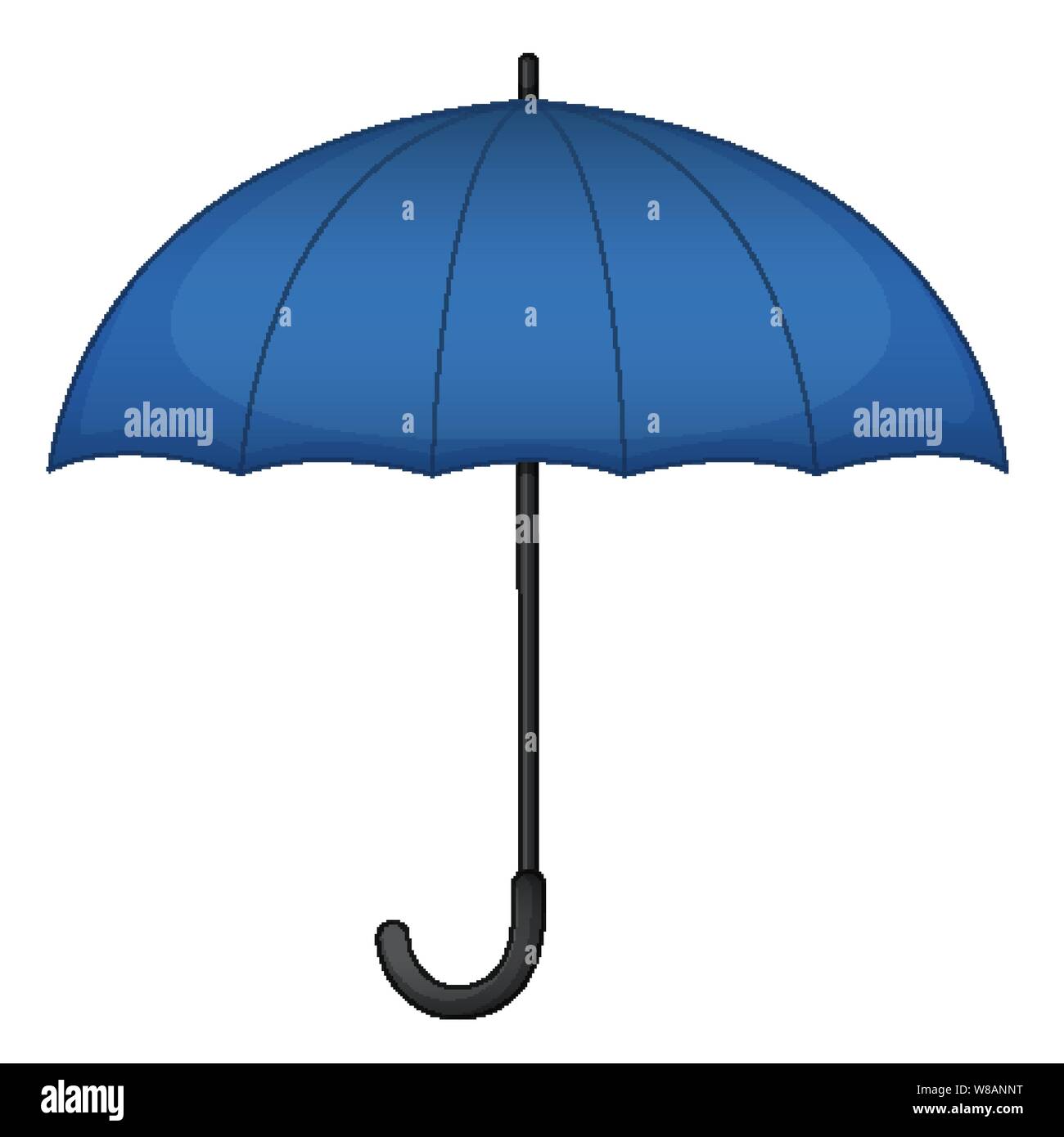 Blue umbrella on white background illustration Stock Vector Image & Art ...