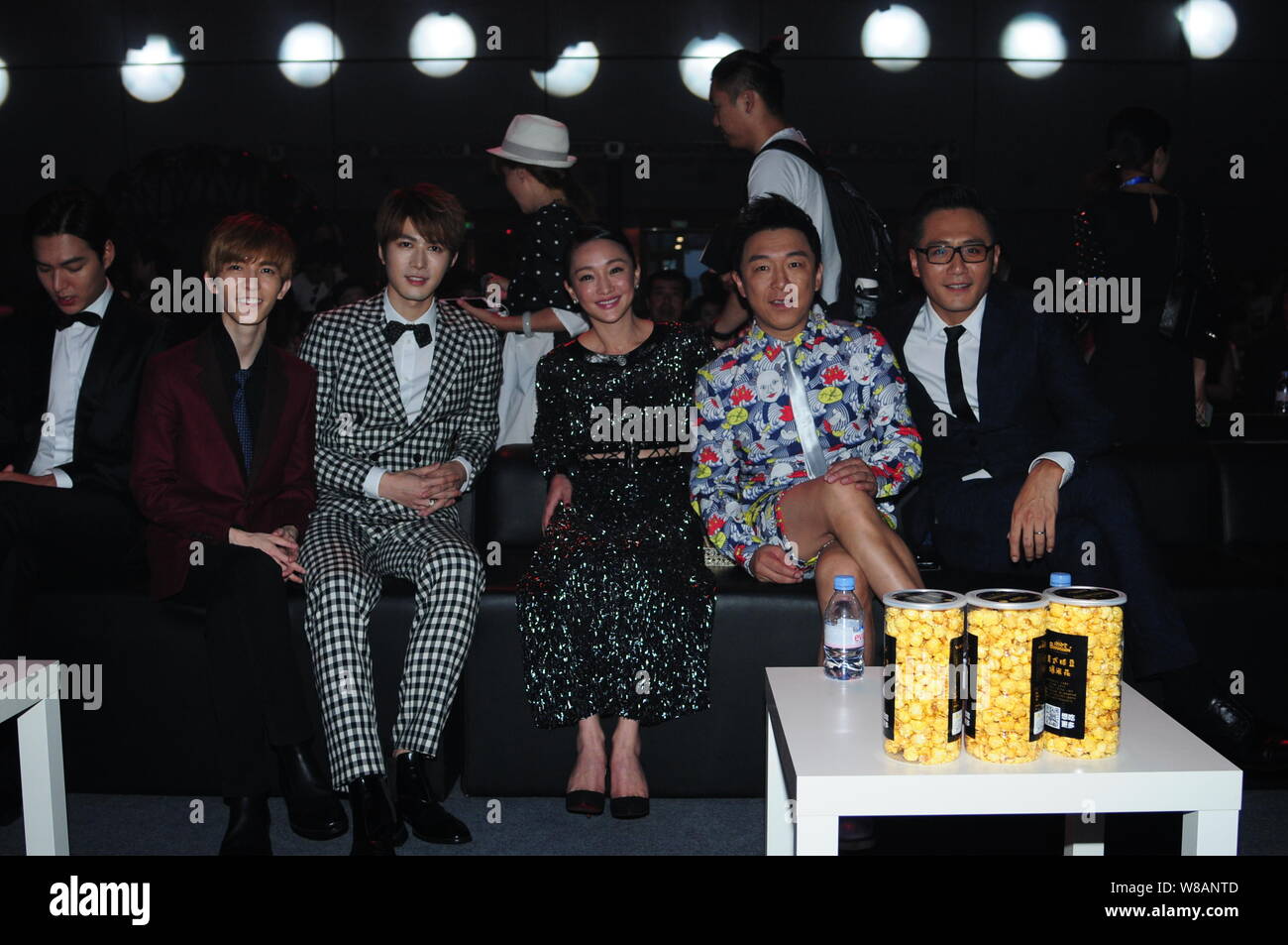 Chinese actress Zhou Xun, third right, South Korean actor Lee Min-Ho ...