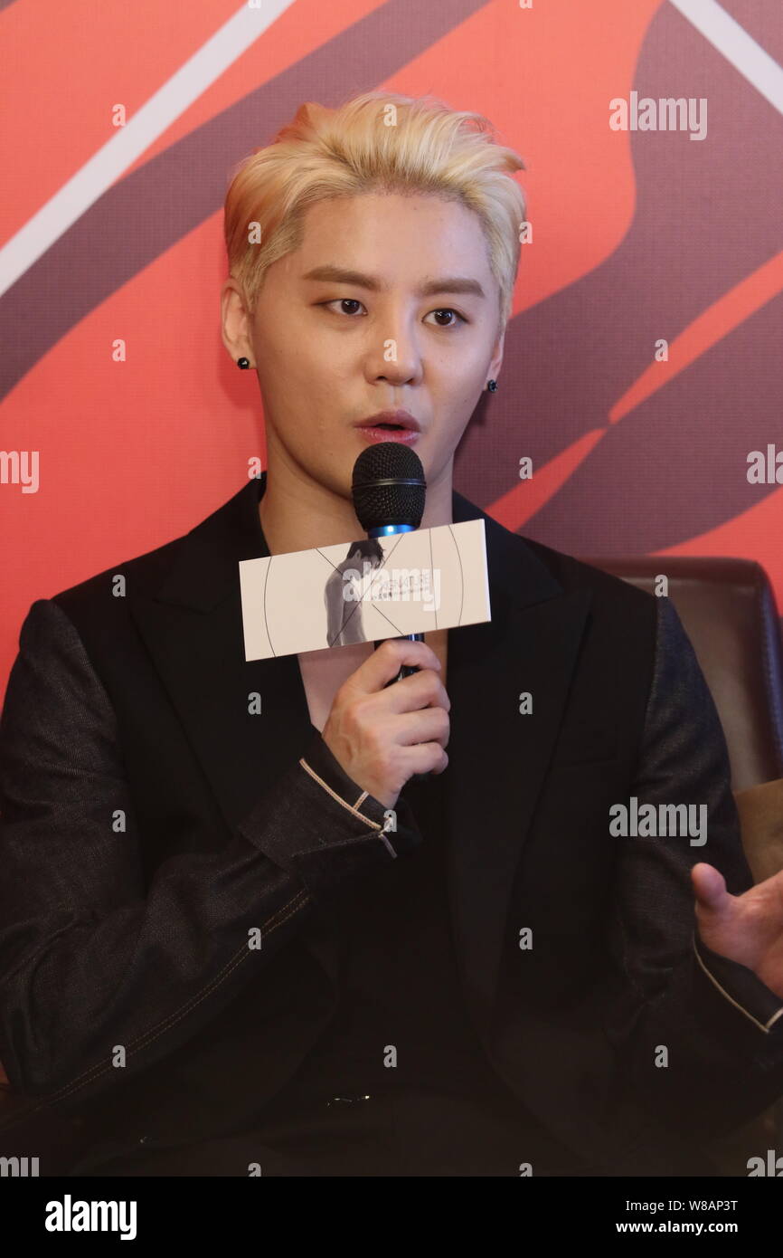South Korean singer-songwriter Kim Jun-su, also known by his stage name XIA, of South Korean pop ...