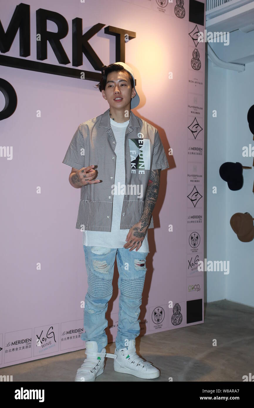 American artist Jay Park poses at the opening ceremony for his new ...