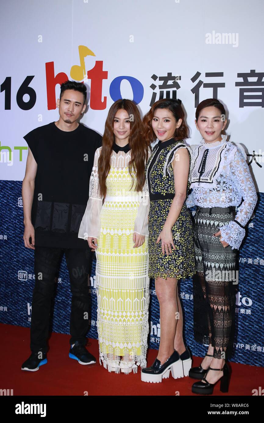 (From second left to right) Hebe Tien Fu-chen, Selina Jen Chia-hsuan ...