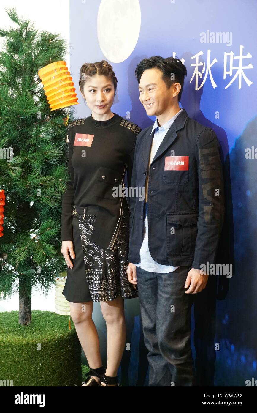 Hong Kong singer and actress Kelly Chen, left, singer and actor Julian ...