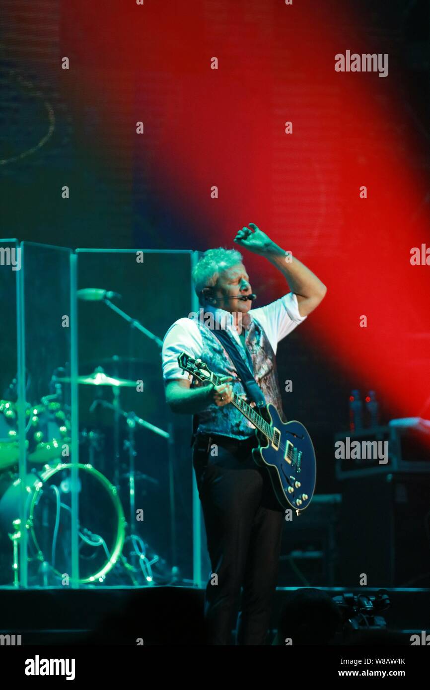 Australian rock band Air Supply performs at a concert during its world ...