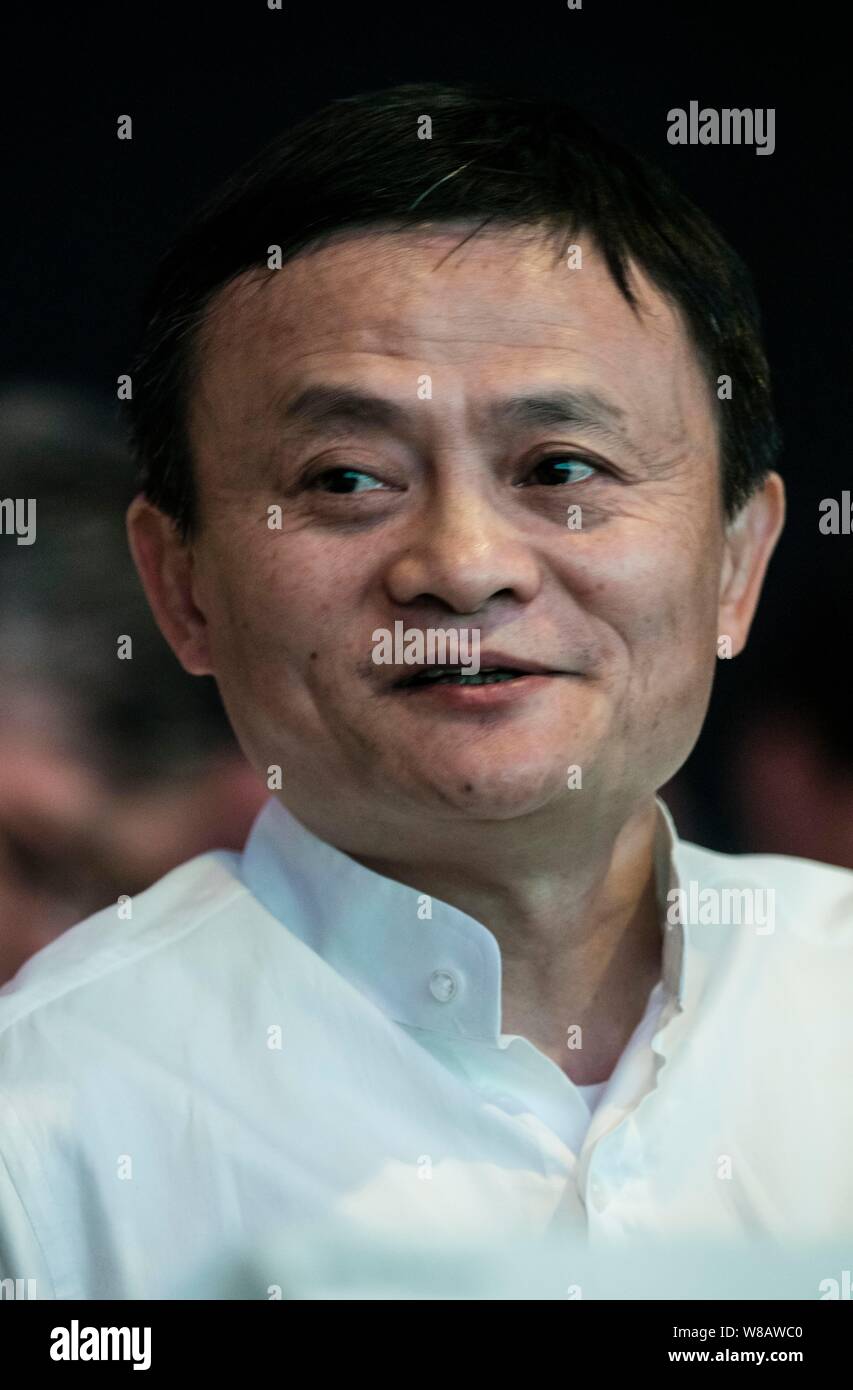 Jack Ma or Ma Yun, Chairman of Chinese e-commerce giant Alibaba Group ...