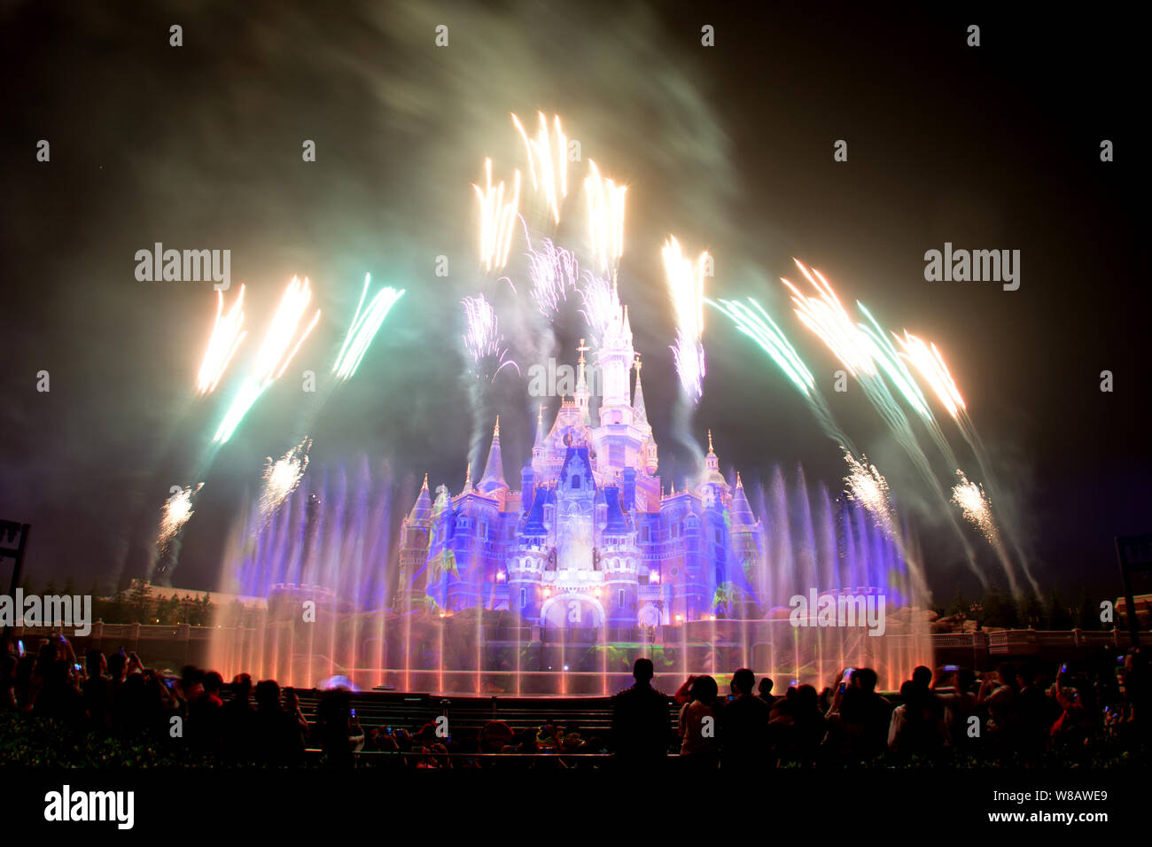 Shanghai disneyland fireworks hi-res stock photography and images - Alamy