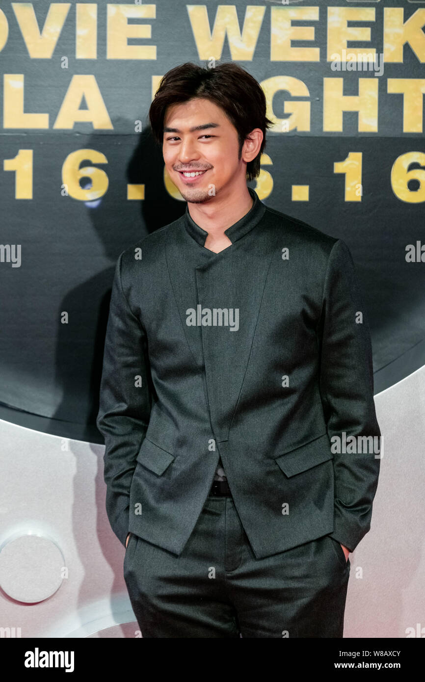 Taiwanese actor Bolin Chen arrives on the red carpet for the Jackie ...