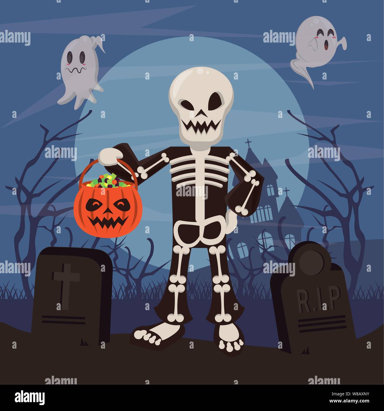 Halloween cartoons hi-res stock photography and images - Alamy