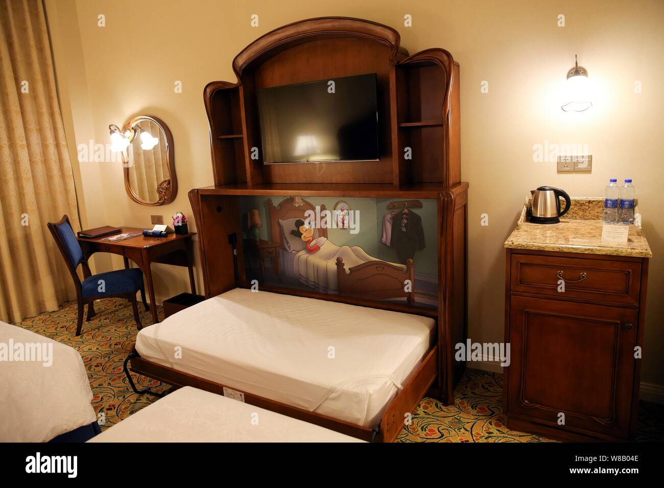 Interior of a suite in the Shanghai Disneyland Hotel at the Shanghai ...