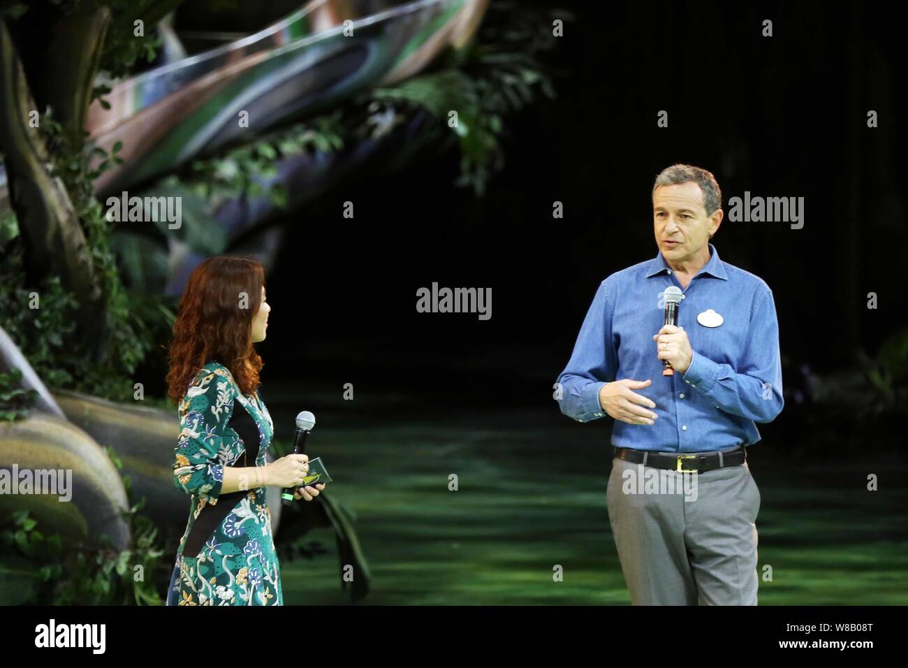 Robert Iger, Chairman and CEO of The Walt Disney Company, speaks at a ...