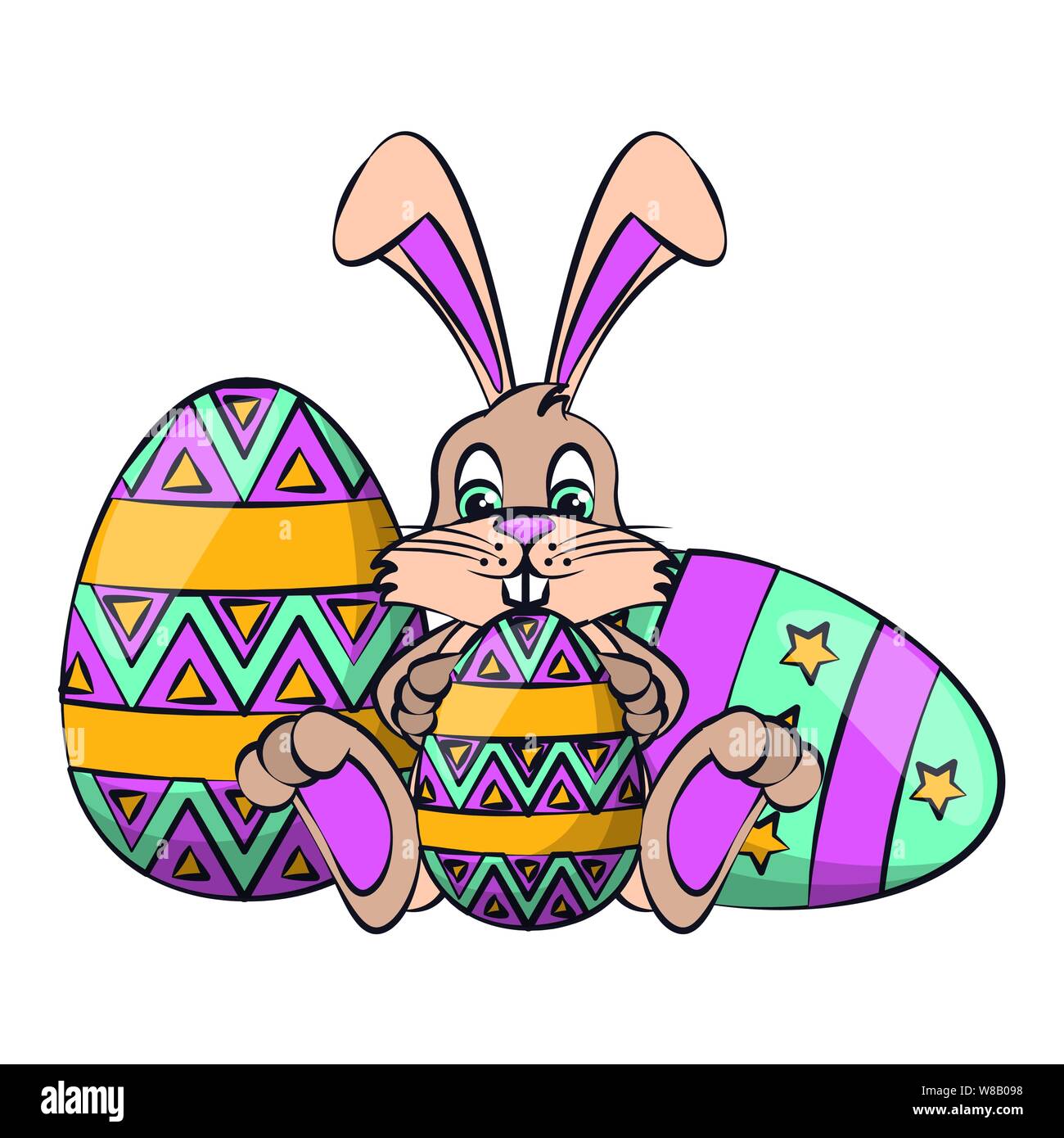 easter happy tradition celebration cartoon Stock Vector Image & Art - Alamy