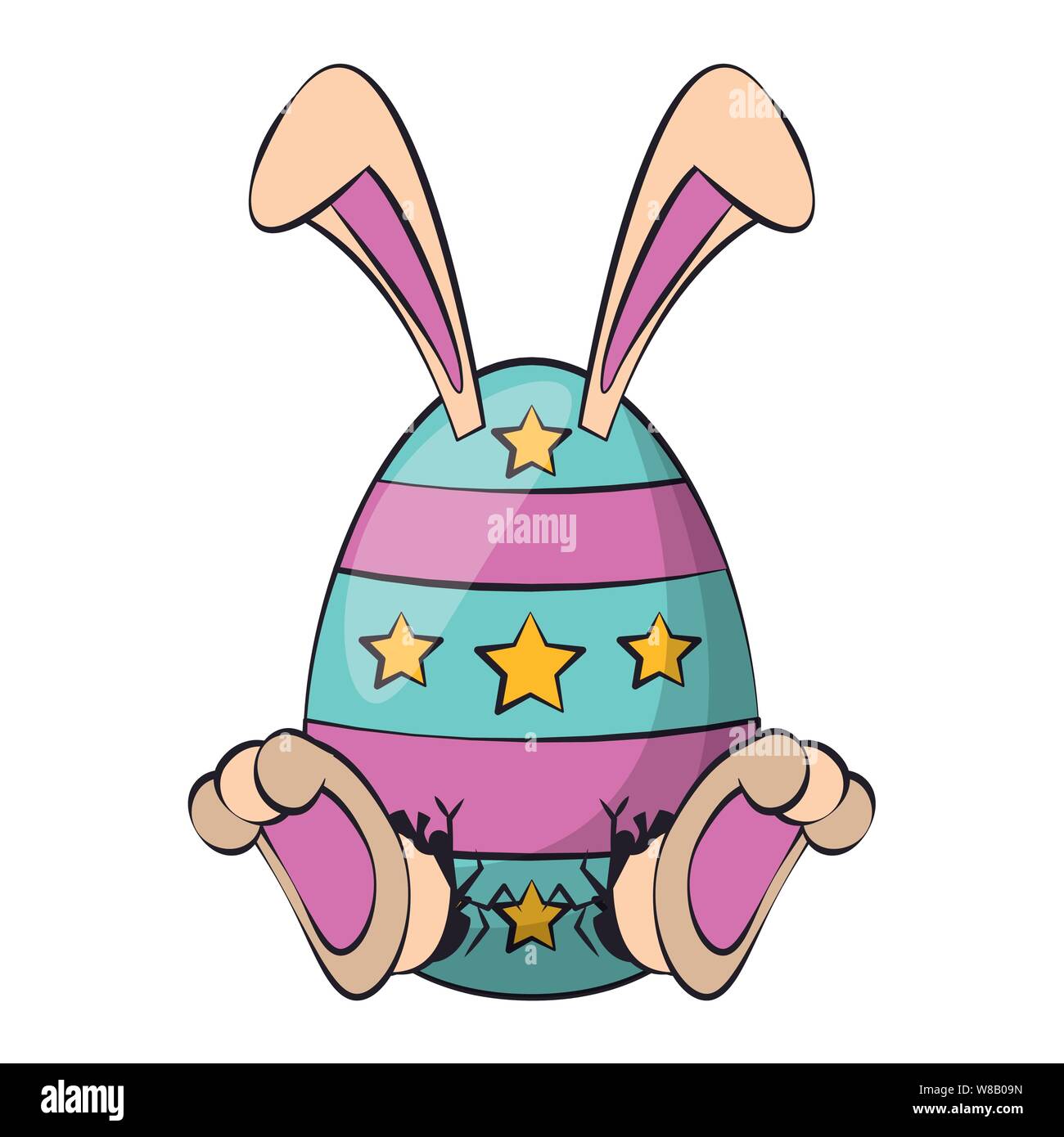 easter happy tradition celebration cartoon Stock Vector Image & Art - Alamy