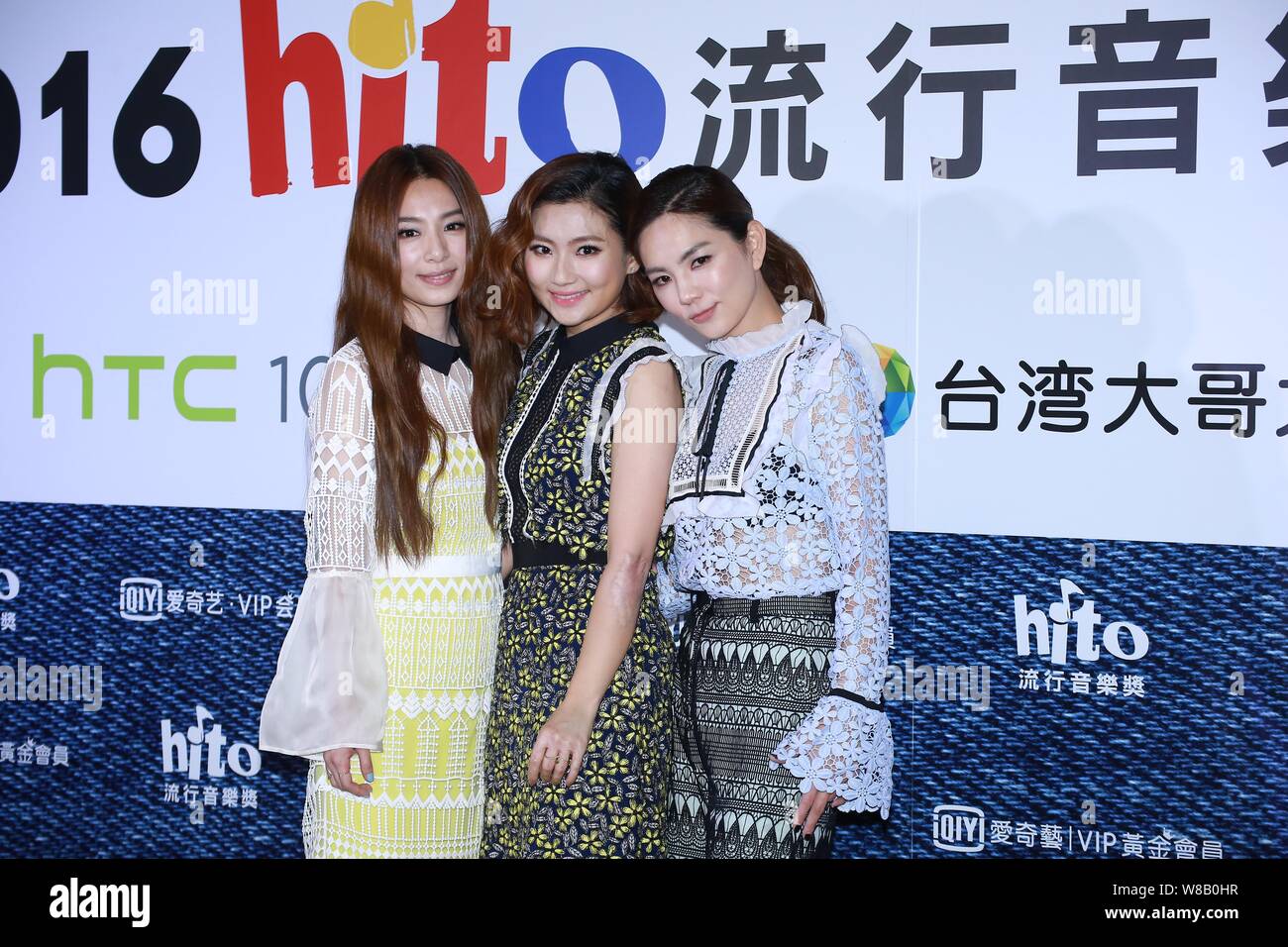 (From left) Hebe Tien Fu-chen, Selina Jen Chia-hsuan and Ella Chen Chia ...