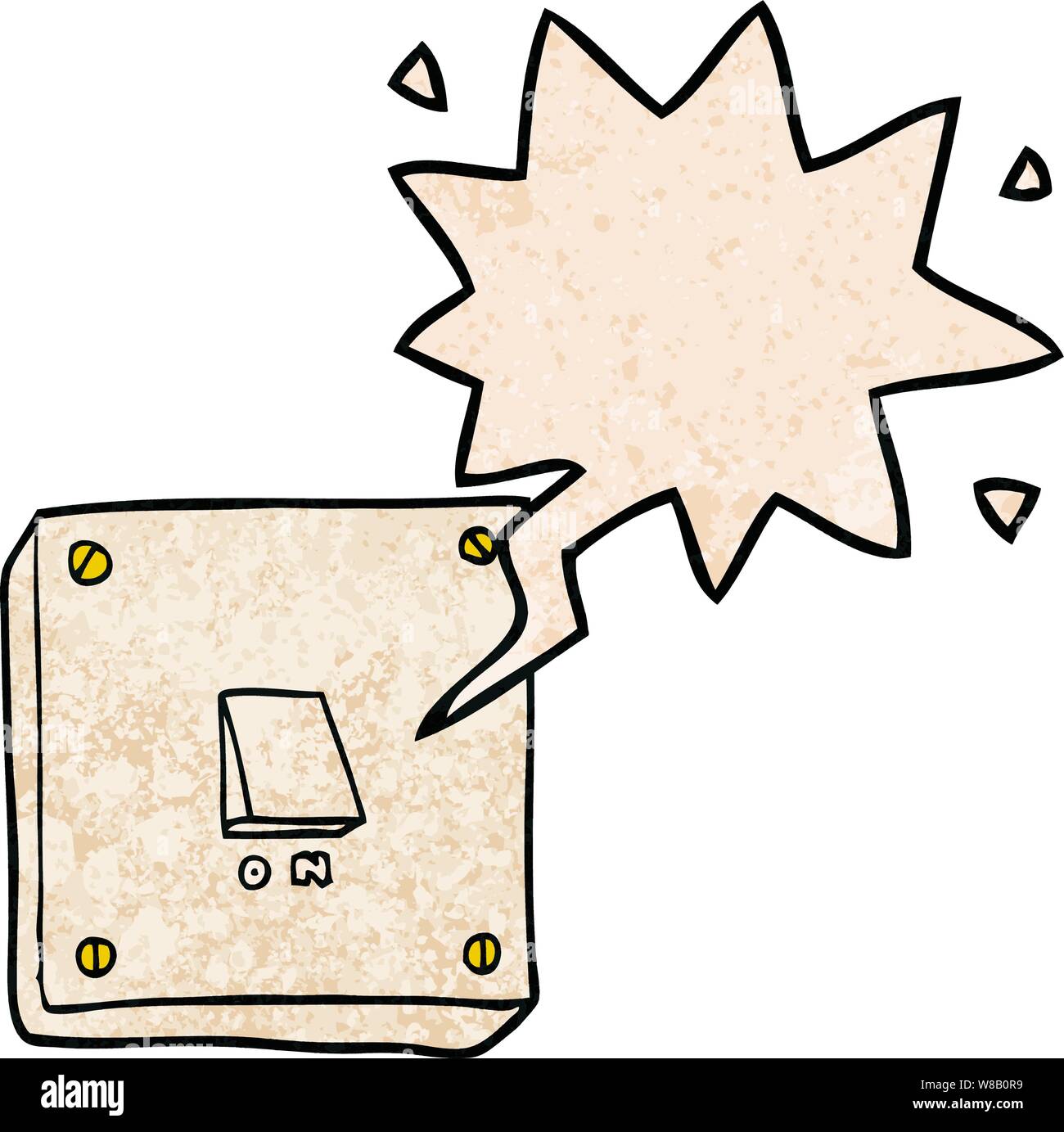 Retro switch drawing Stock Vector Images - Alamy