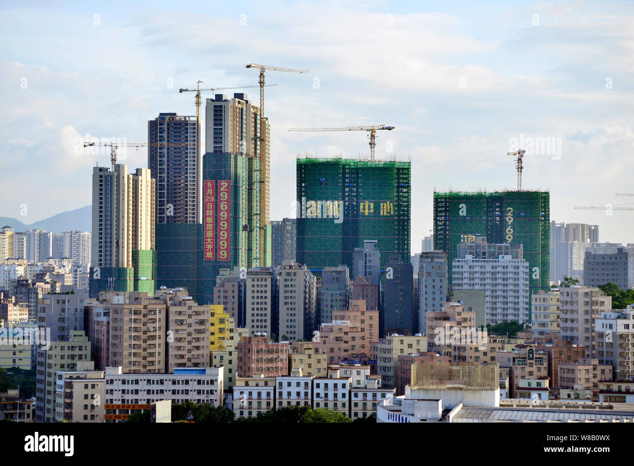 --FILE--New high-rise residential apartment buildings are under ...