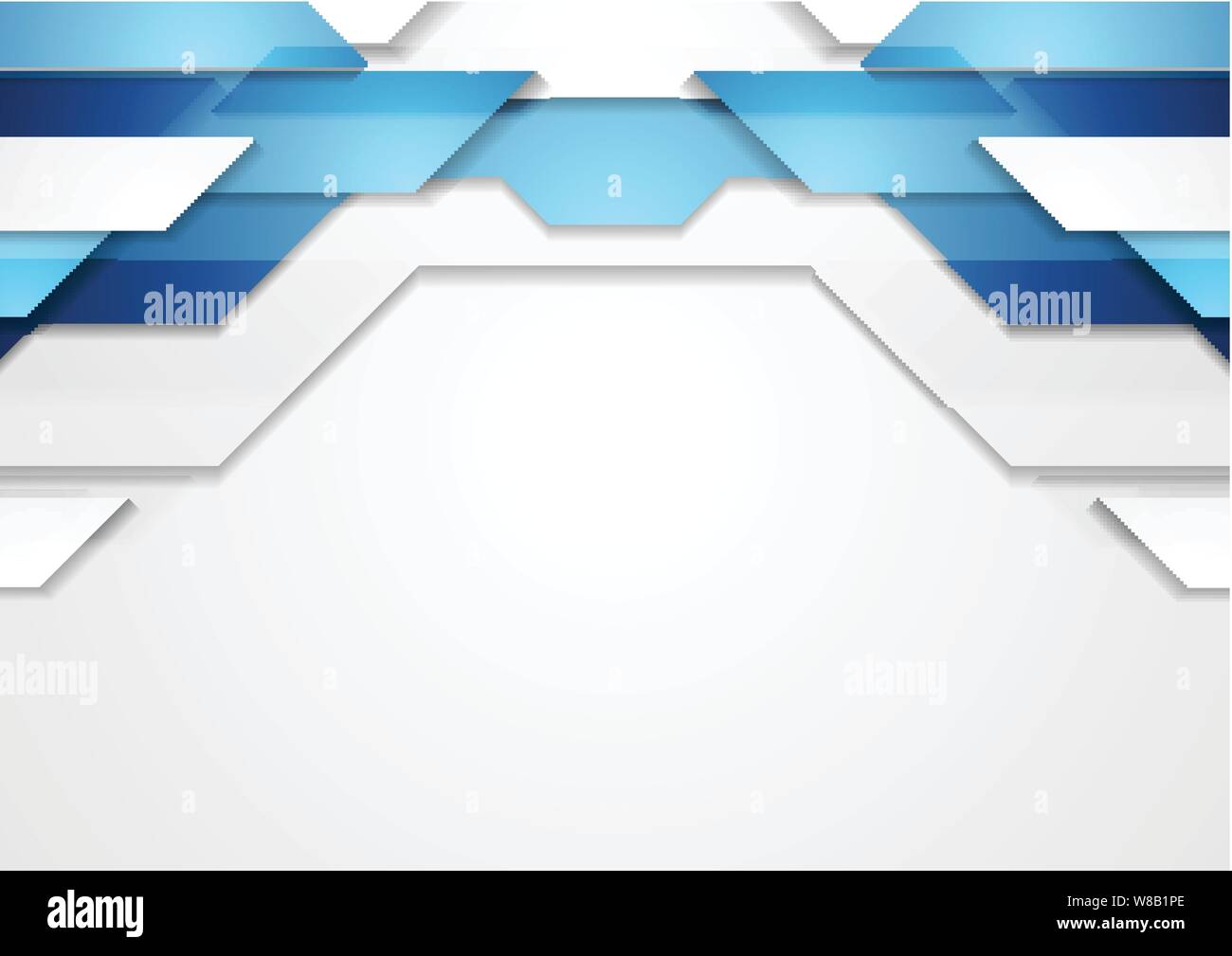 Blue shiny hi-tech abstract background. Vector technology corporate ...