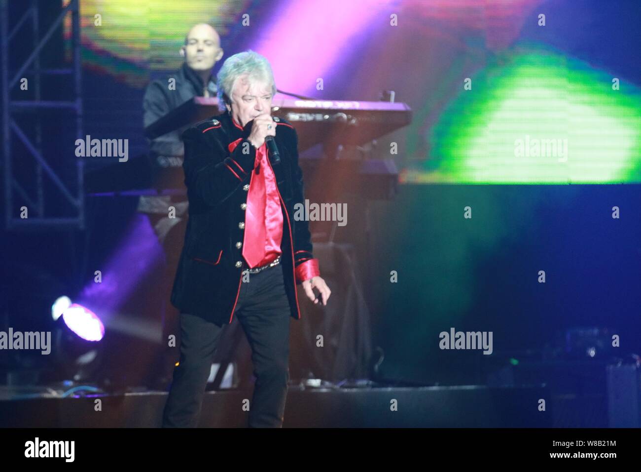 Australian rock band Air Supply performs at a concert during its world ...