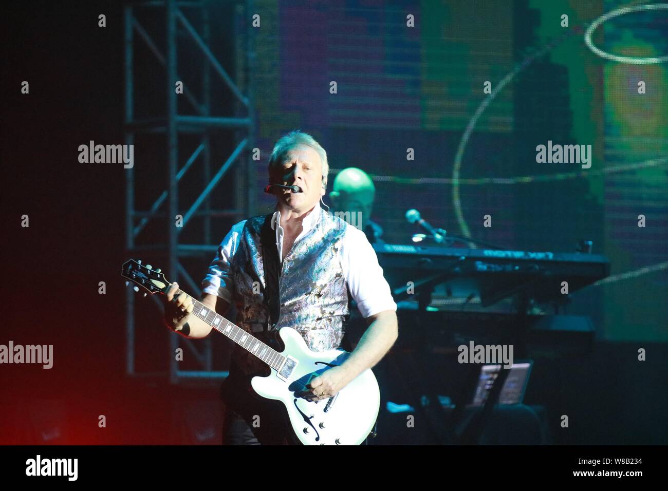Australian rock band Air Supply performs at a concert during its world ...