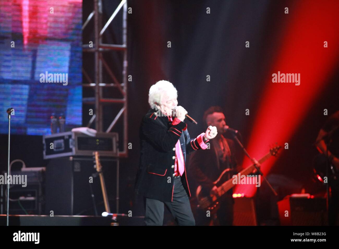 Australian rock band Air Supply performs at a concert during its world ...