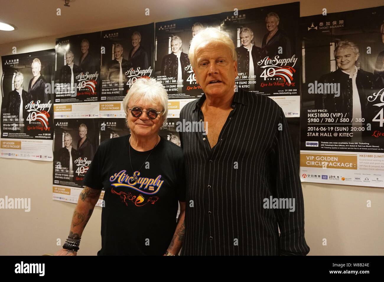 Graham Russell, right, and Russell Hitchcock of Australian rock band ...