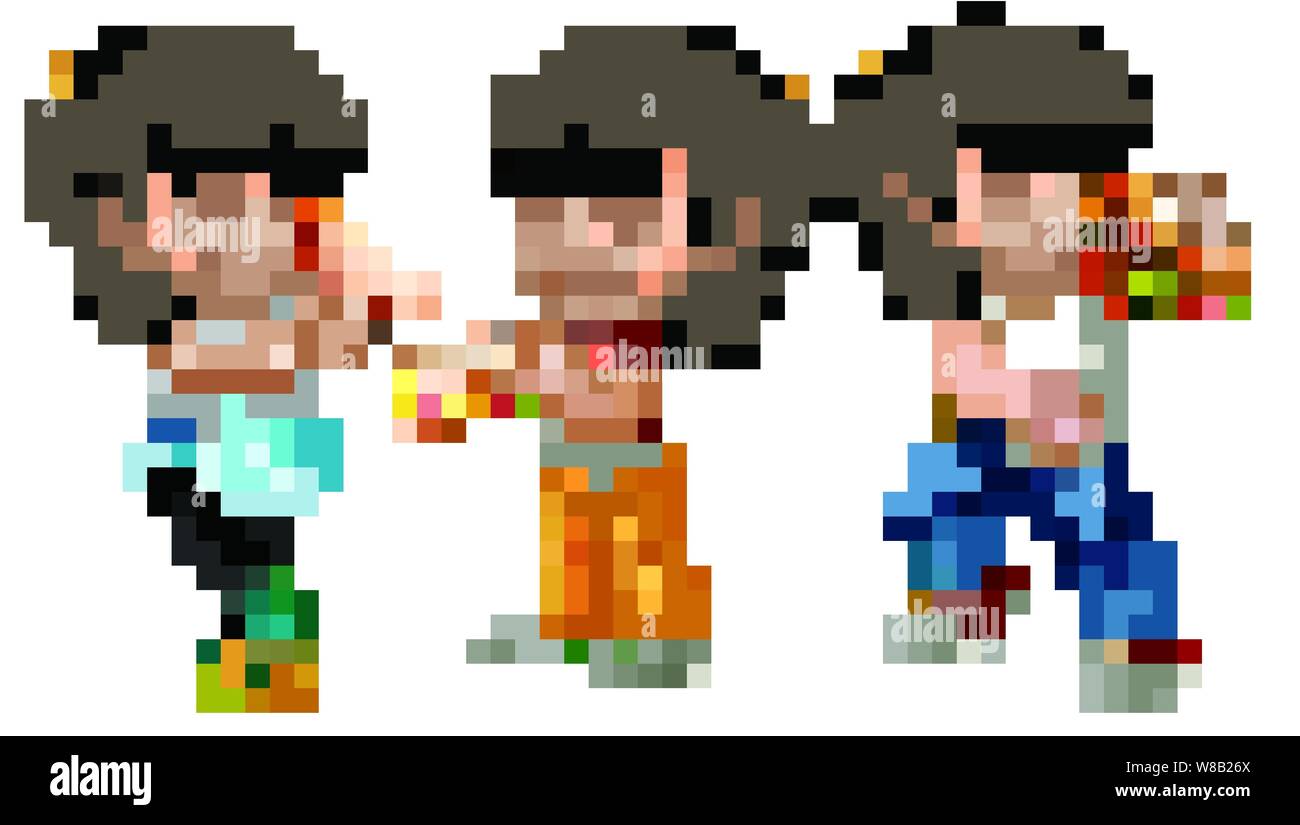 Many children with happy face eating fastfood illustration Stock Vector ...