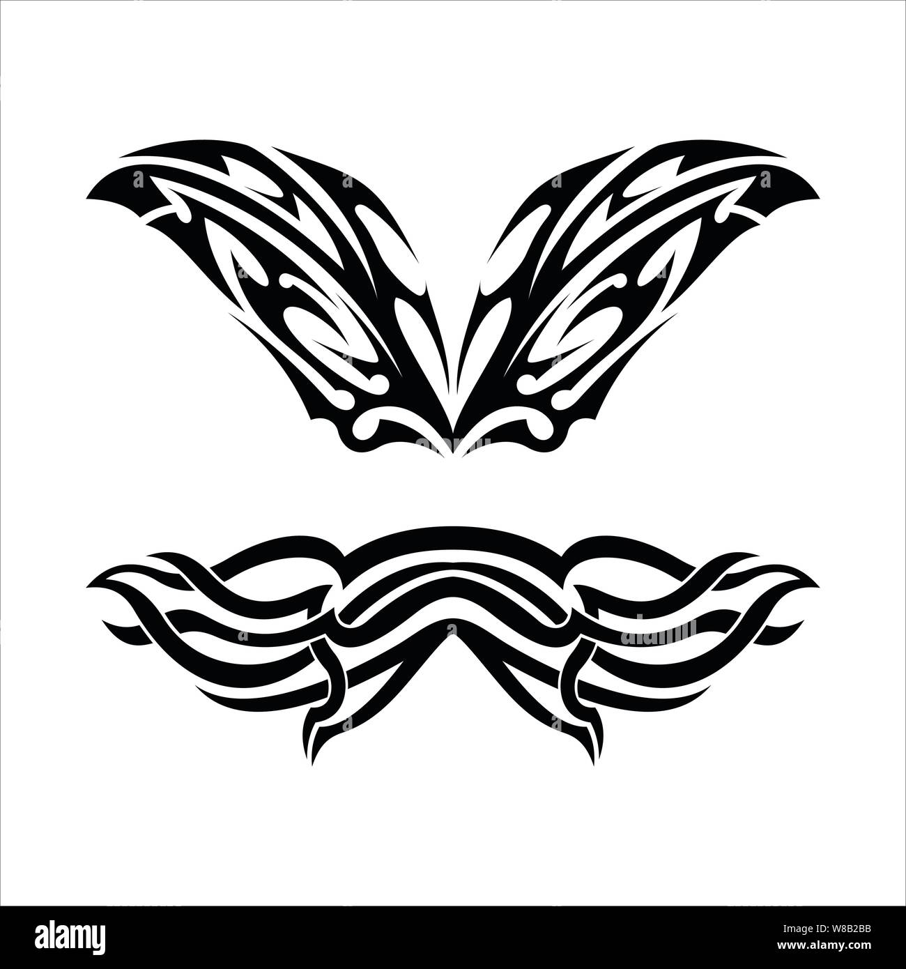 vector tribal tattoo design, eps 10 Stock Vector Image & Art - Alamy