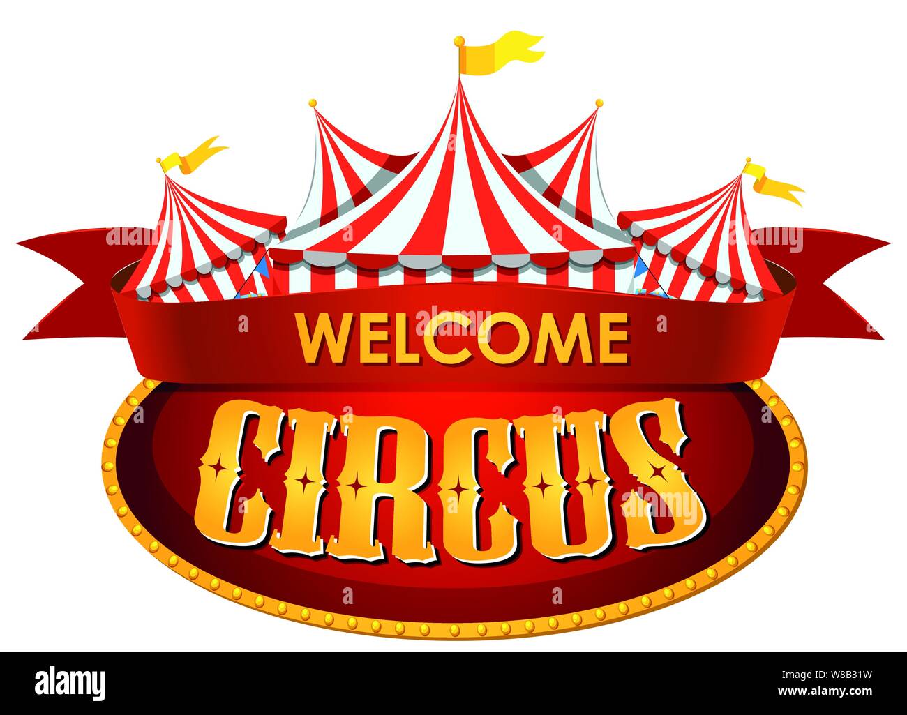 Circus theme sign Cut Out Stock Images & Pictures - Alamy