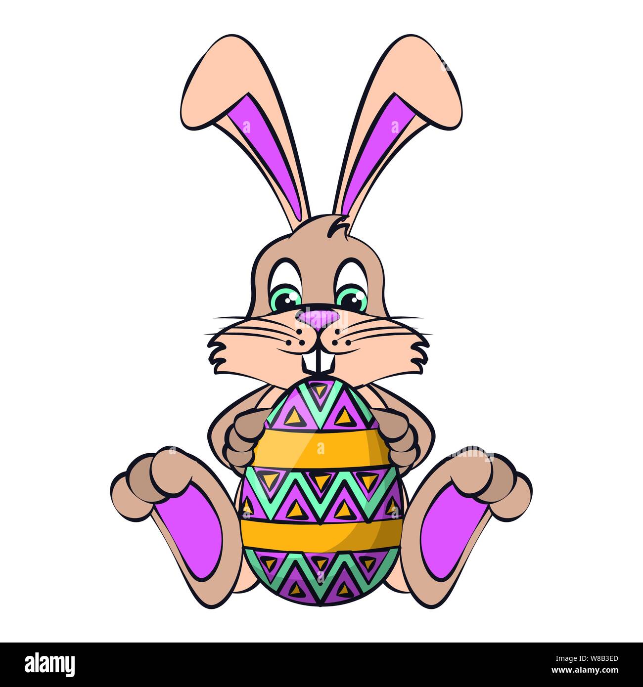 easter happy tradition celebration cartoon Stock Vector Image & Art - Alamy