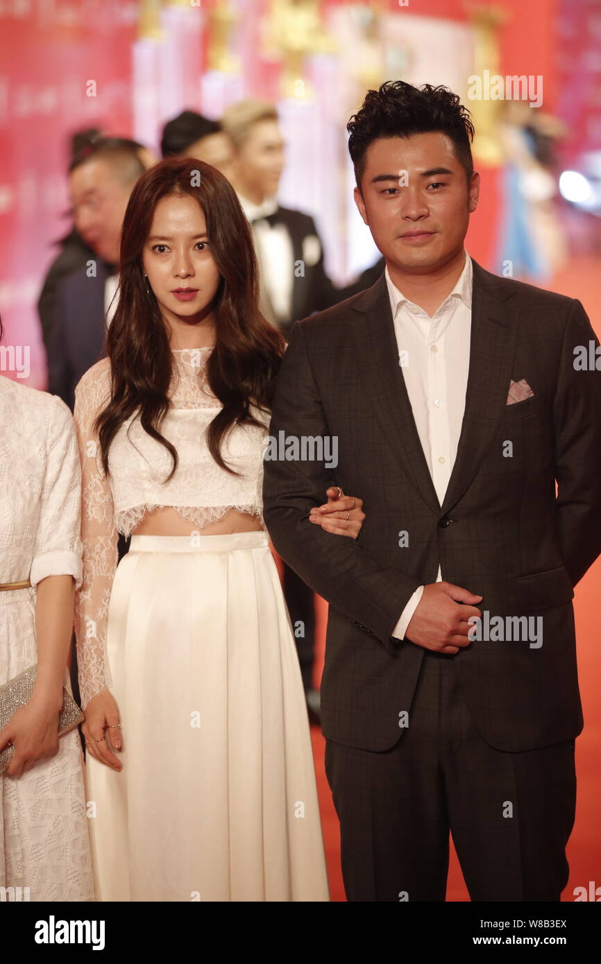 South Korean actress Cheon Seong-im, left, second left, better known by ...