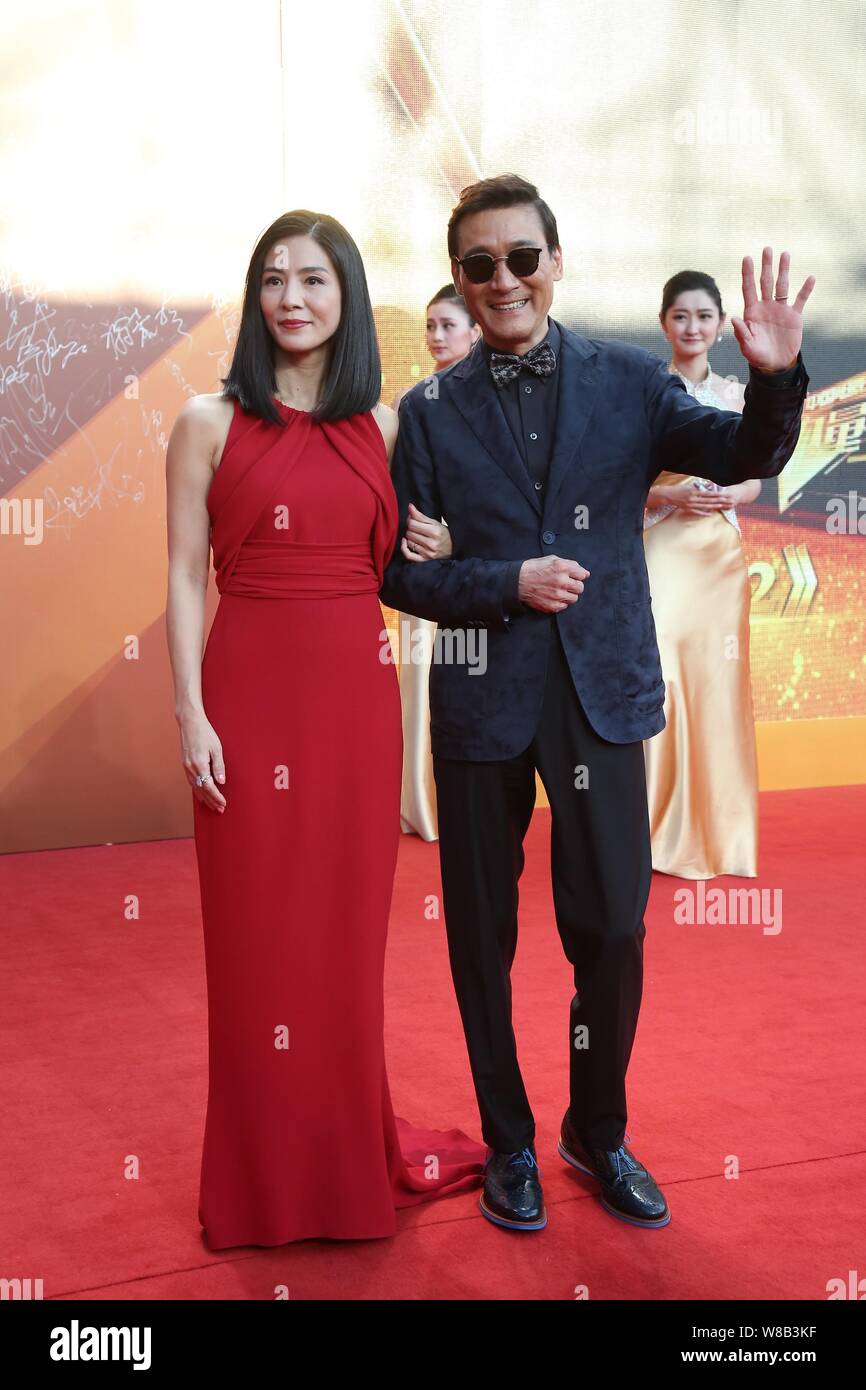 Hong Kong actress Charlie Yeung, left, and actor Tony Leung Ka-fai ...